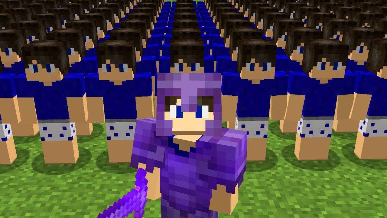 Criei exercito de clones no Minecraft