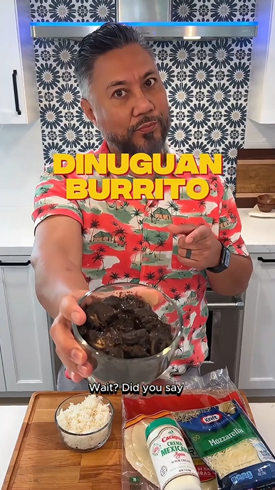 Turning dinuguan leftovers into the ultimate burrito