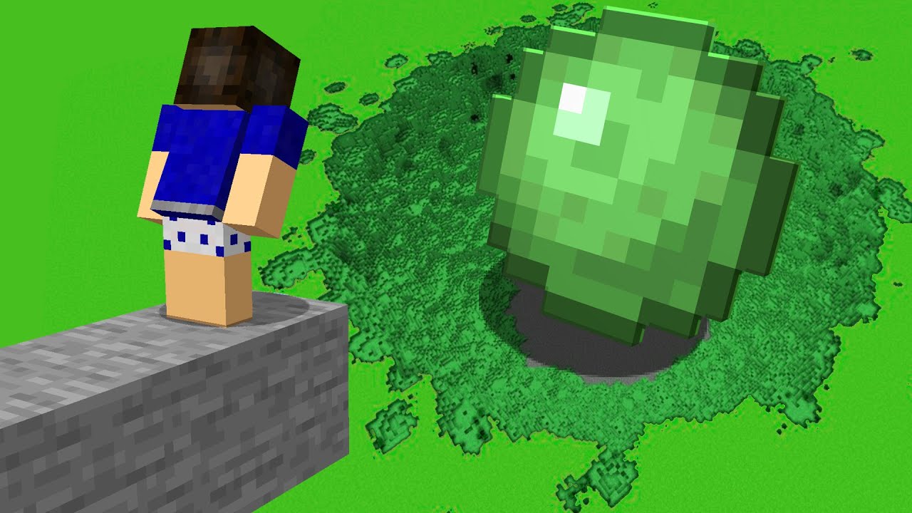 Encontrei uma slime gigante no Minecraft