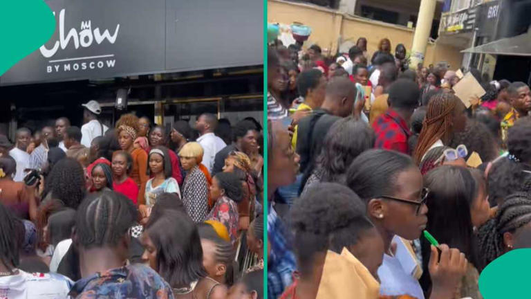 Massive crowd storms popular Abuja nightclub for jobs, video sparks outrage