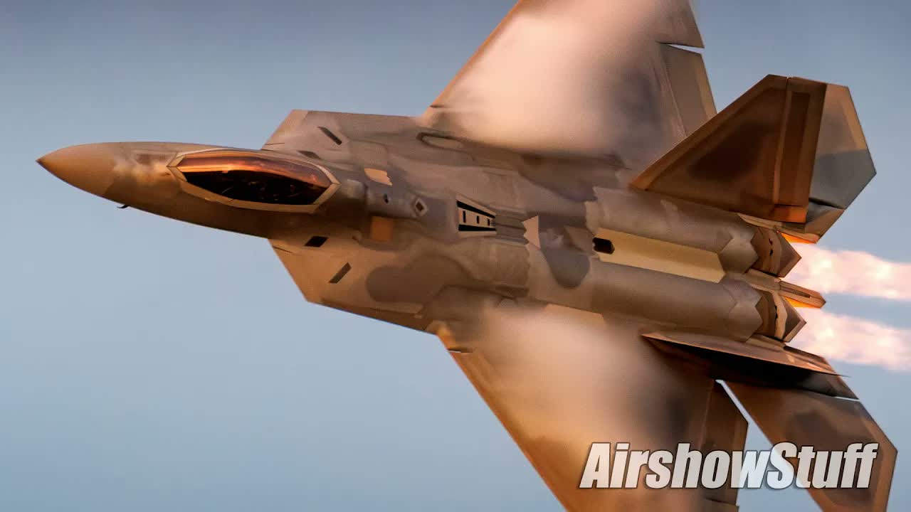 Watch a stealth fighter rip through golden hour - "Unreal beauty"
