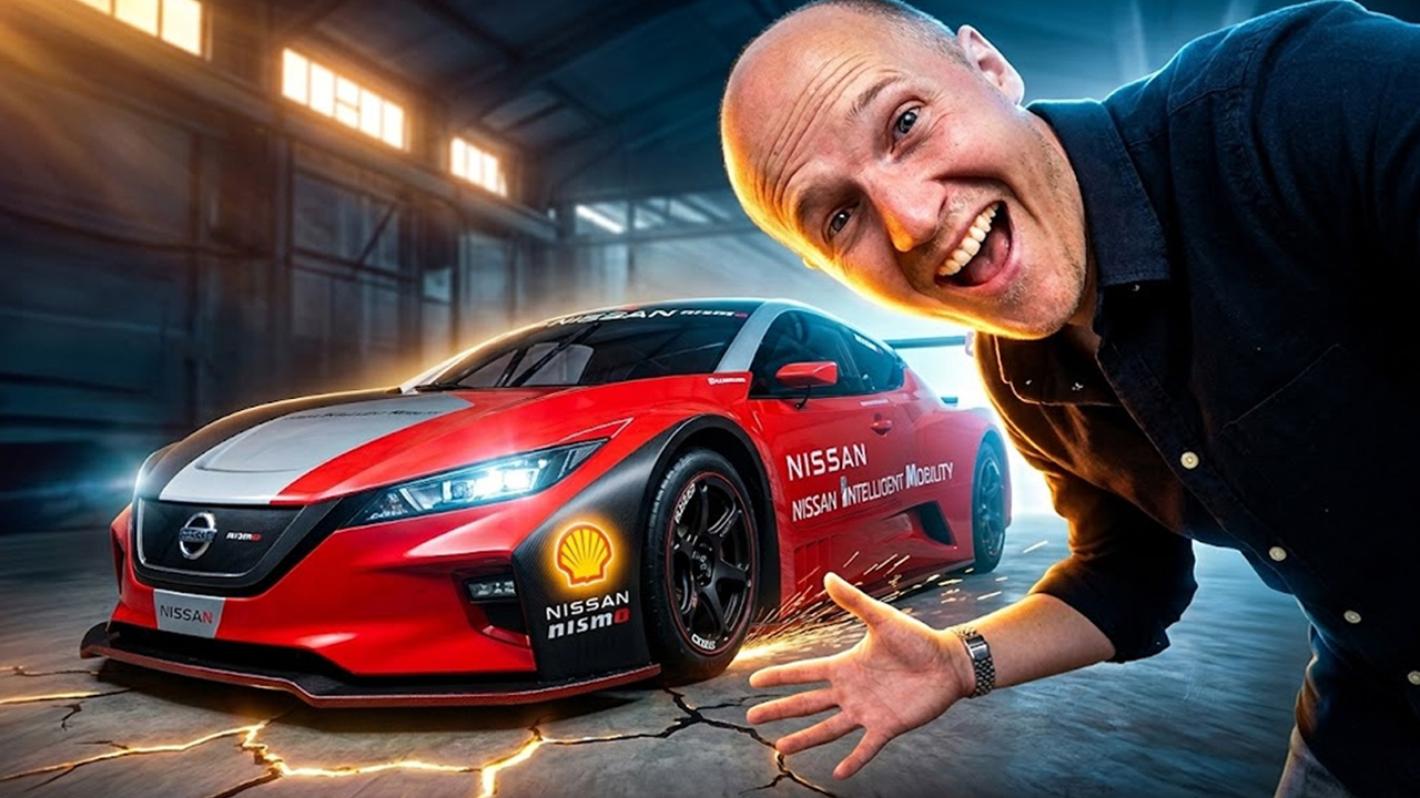 GT-R power in a Nissan LEAF: The craziest electric car transformation ever