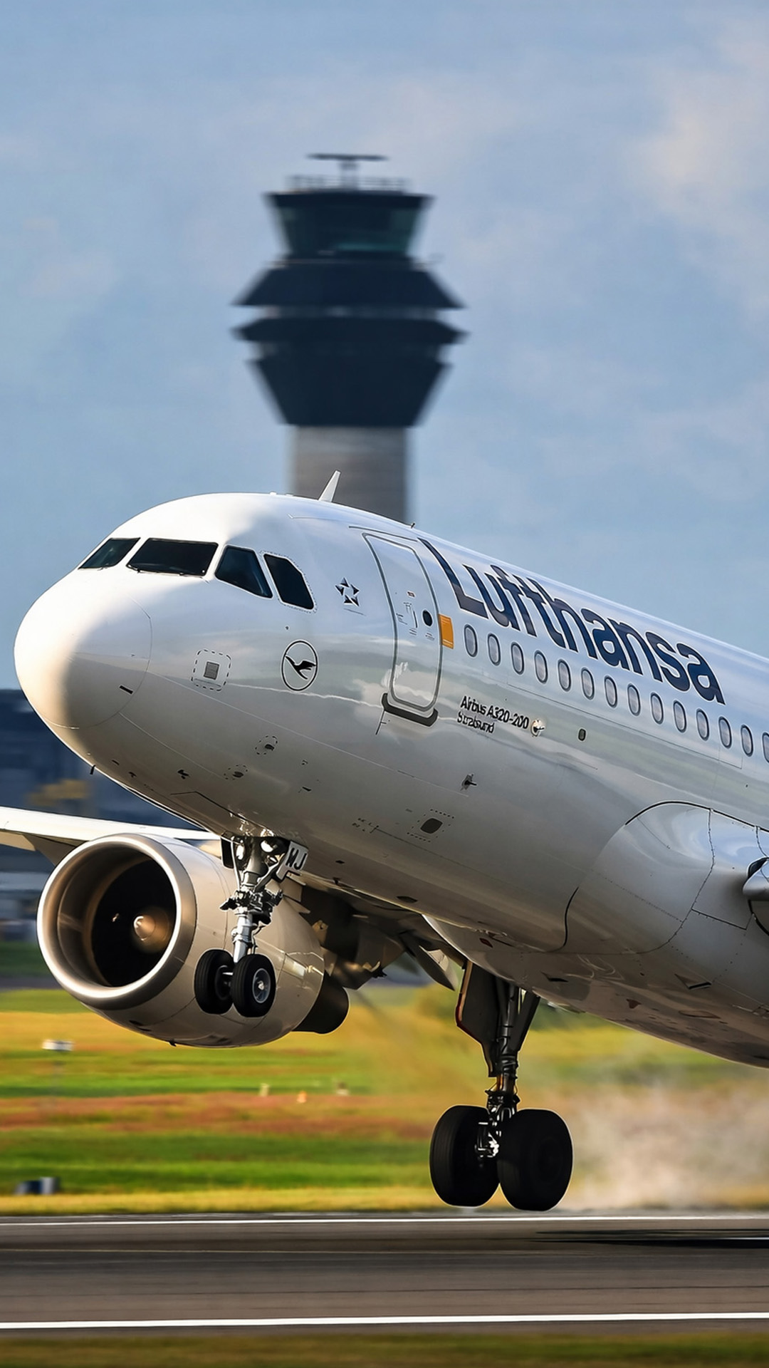 Plane hits bird during takeoff caught on camera