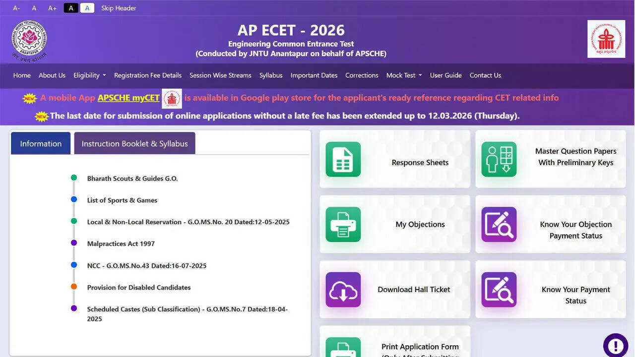 AP ECET 2026 result out today, rank cards to be released at cets.apsche ...