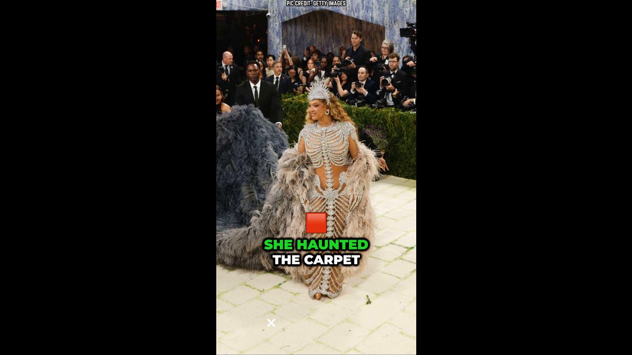 Beyoncé stuns in sparkly skeleton outfit on the Met Gala 2026 red carpet