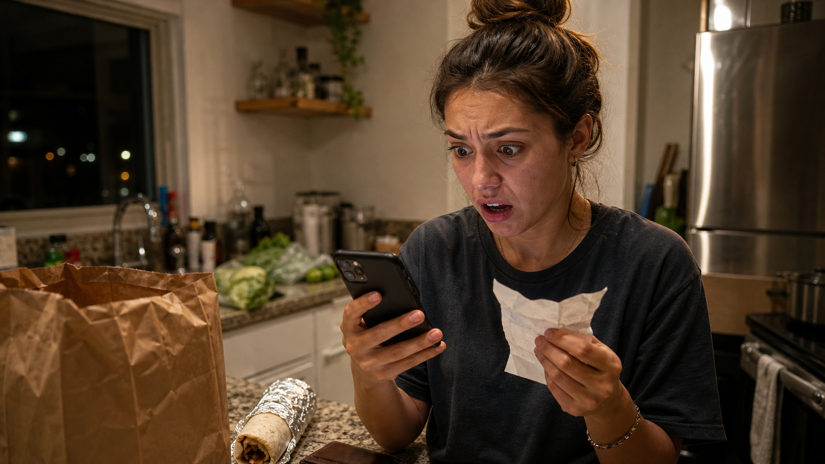 Groceries vs takeout, the 14-day cost shock