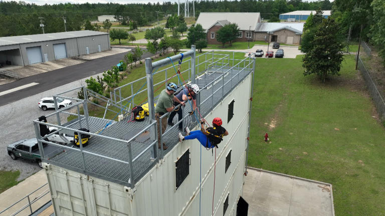 WDAM 7’s Raven Little learning the ropes with Lamar County Fire Services