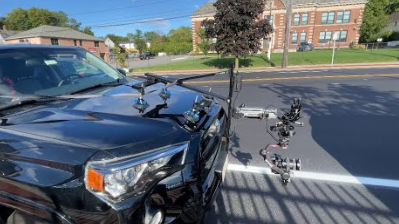 How pro car shoots are done: BTS gimbal and camera setup