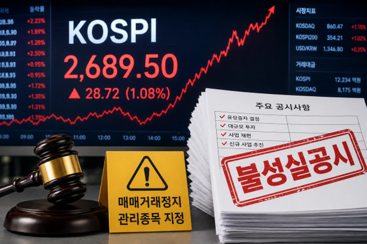 증시 활황 속 늘어난 불성실공시…코스피 상장사 지정 30%↑
