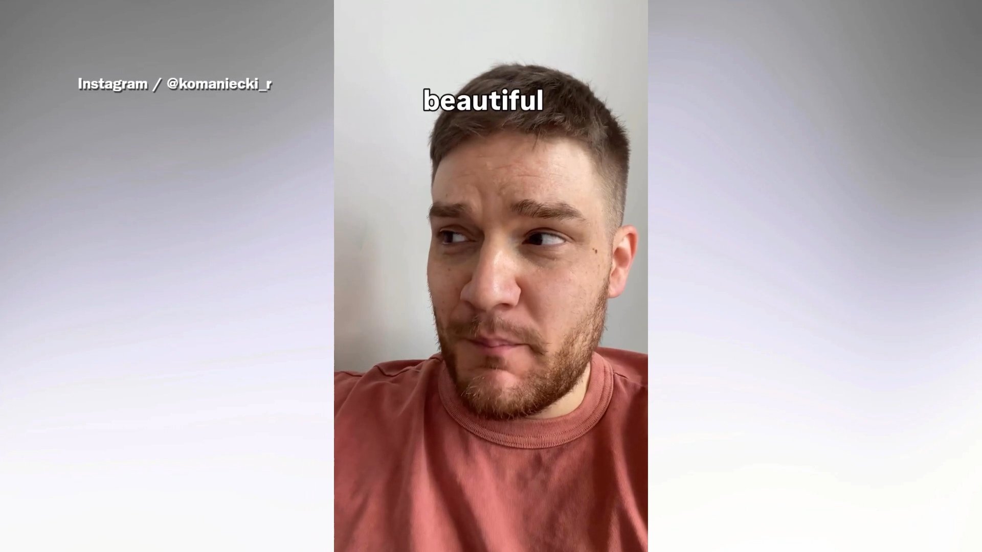 Man spots beautiful woman on street, then realizes who it is