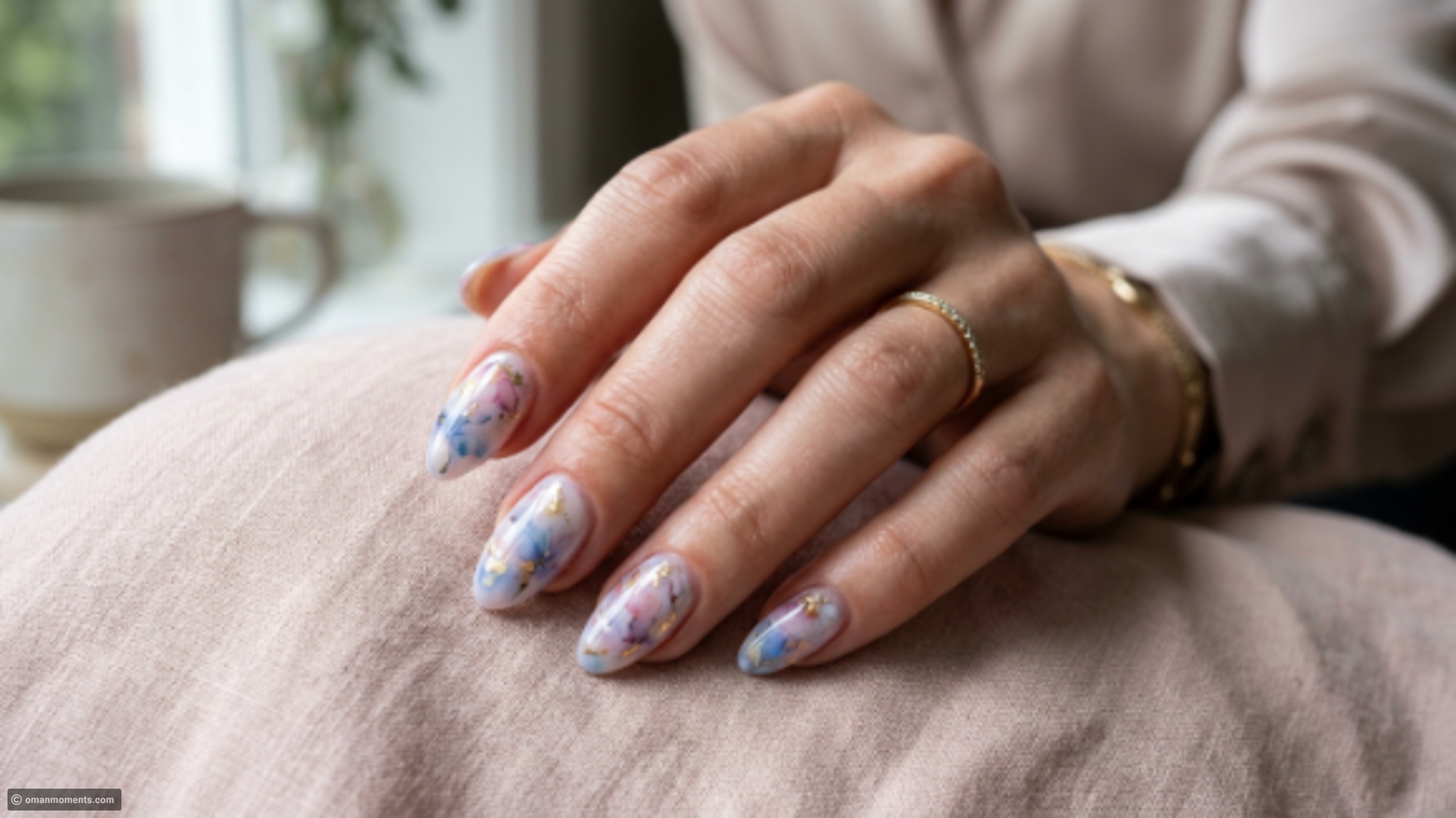Watercolour nails are this season's most expensive-looking manicure