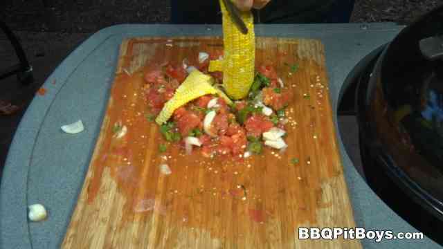 I grilled fish with corn salsa and this is what happened