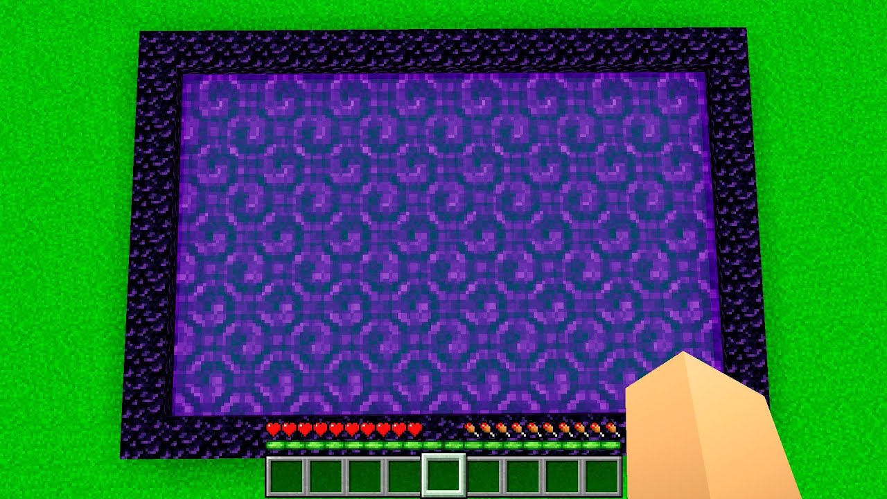 Como fazer portal do nether deitado (horizontal) no Minecraft