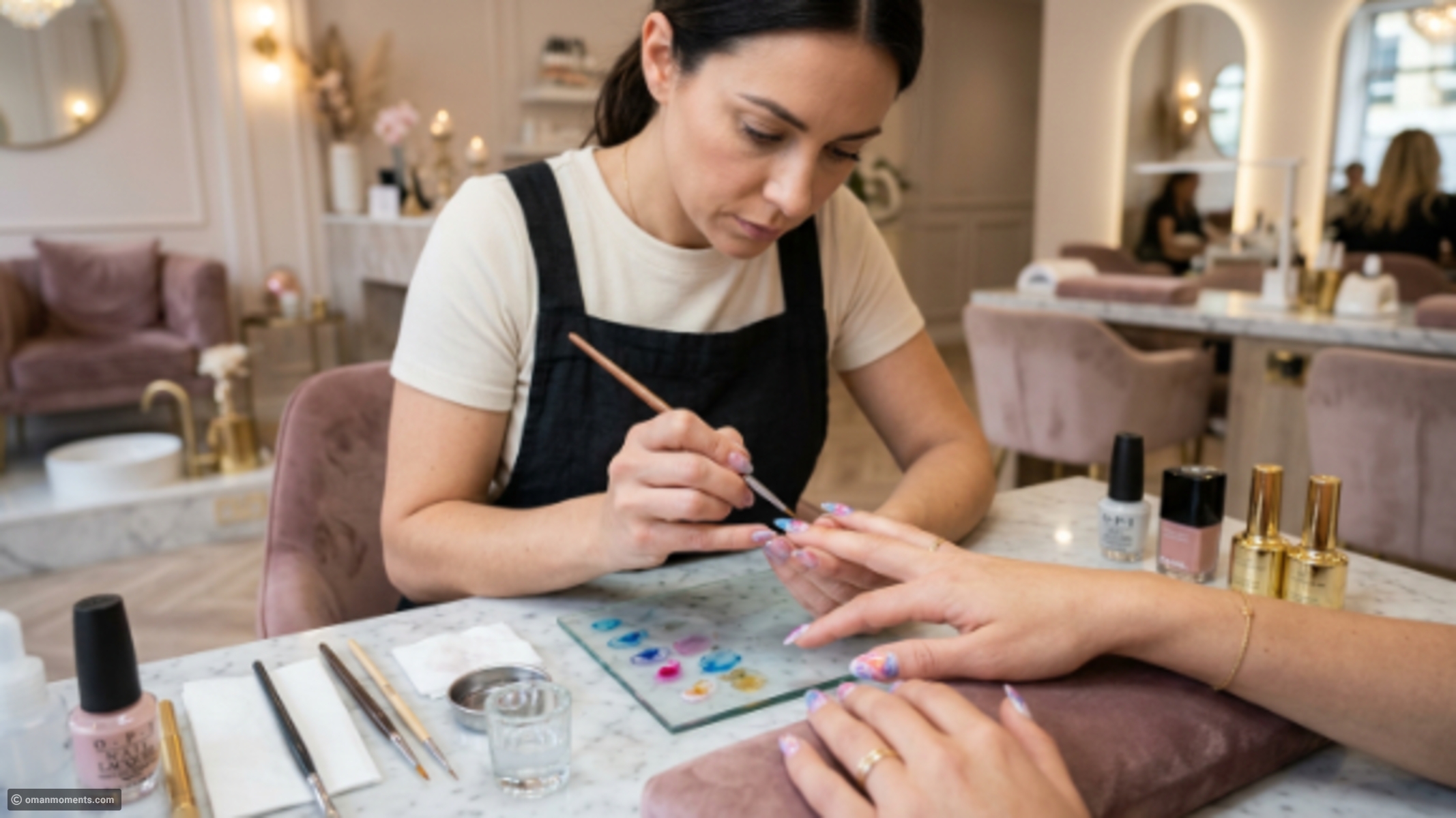 Watercolour nails are this season's most expensive-looking manicure
