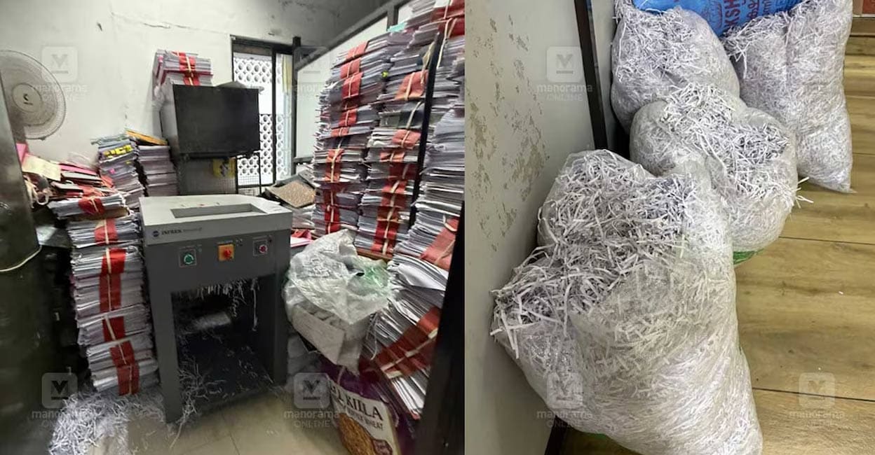 Massive shredding of paper files at Kerala secretariat triggers doubts