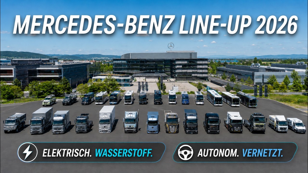 Mercedes-Benz Line-up 2026 Zukunft der Trucks und Busse im Überblick