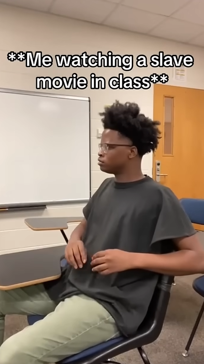 Me watching a historical film in class 🤨🎬🔥 learning real history hits ...