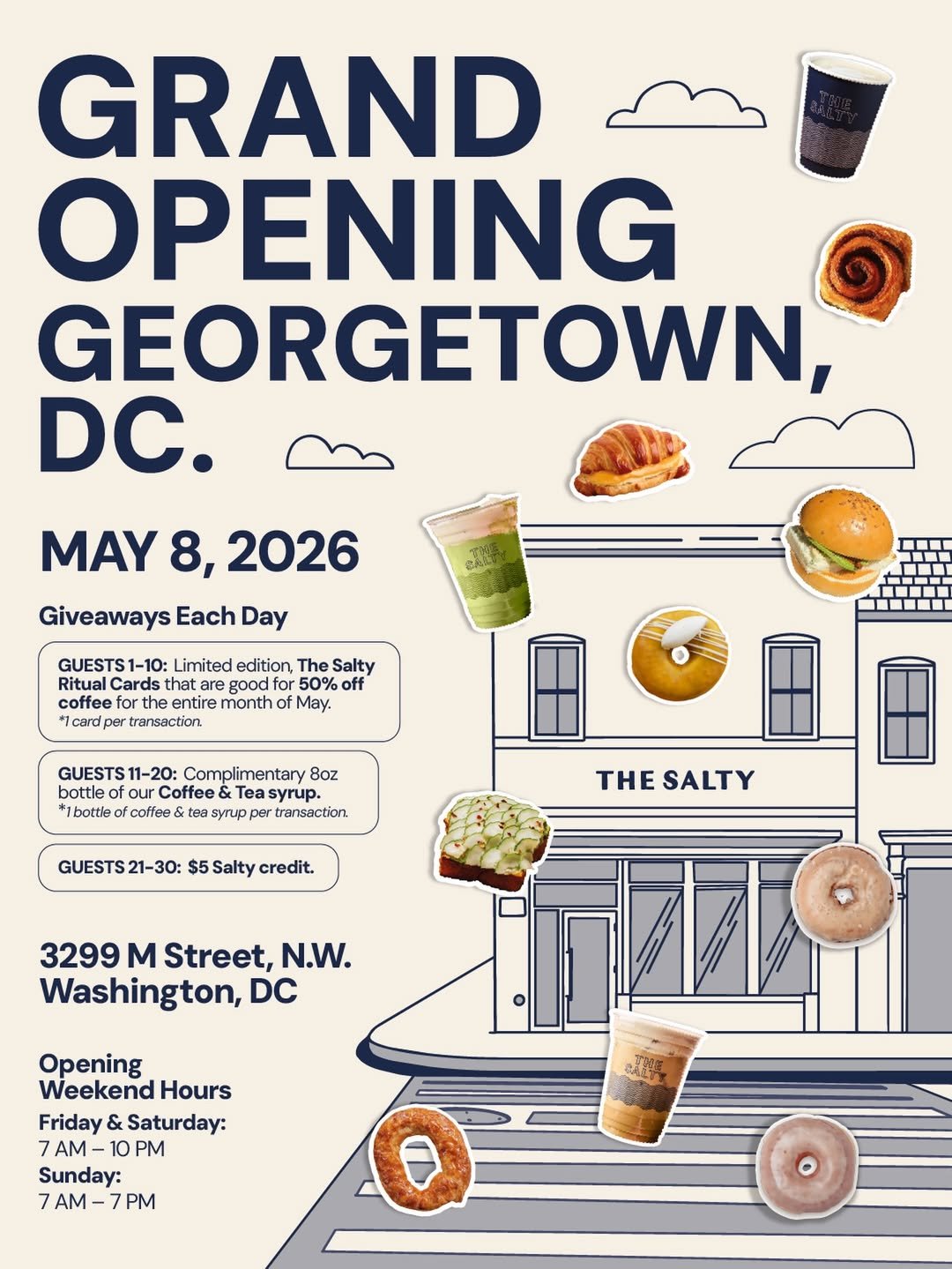 The Salty Donut Georgetown opening, DC