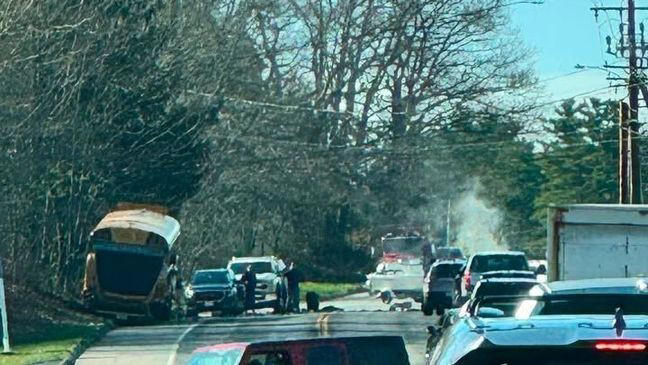 Woman seriously injured in head-on crash with school bus in Westbrook