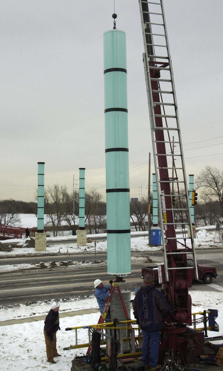 What's going on with the neon towers on McLean?