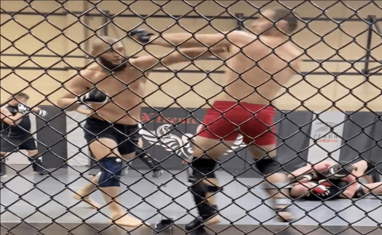 Khamzat Chimaev sparks UFC chaos after leaking Sean Strickland training ...
