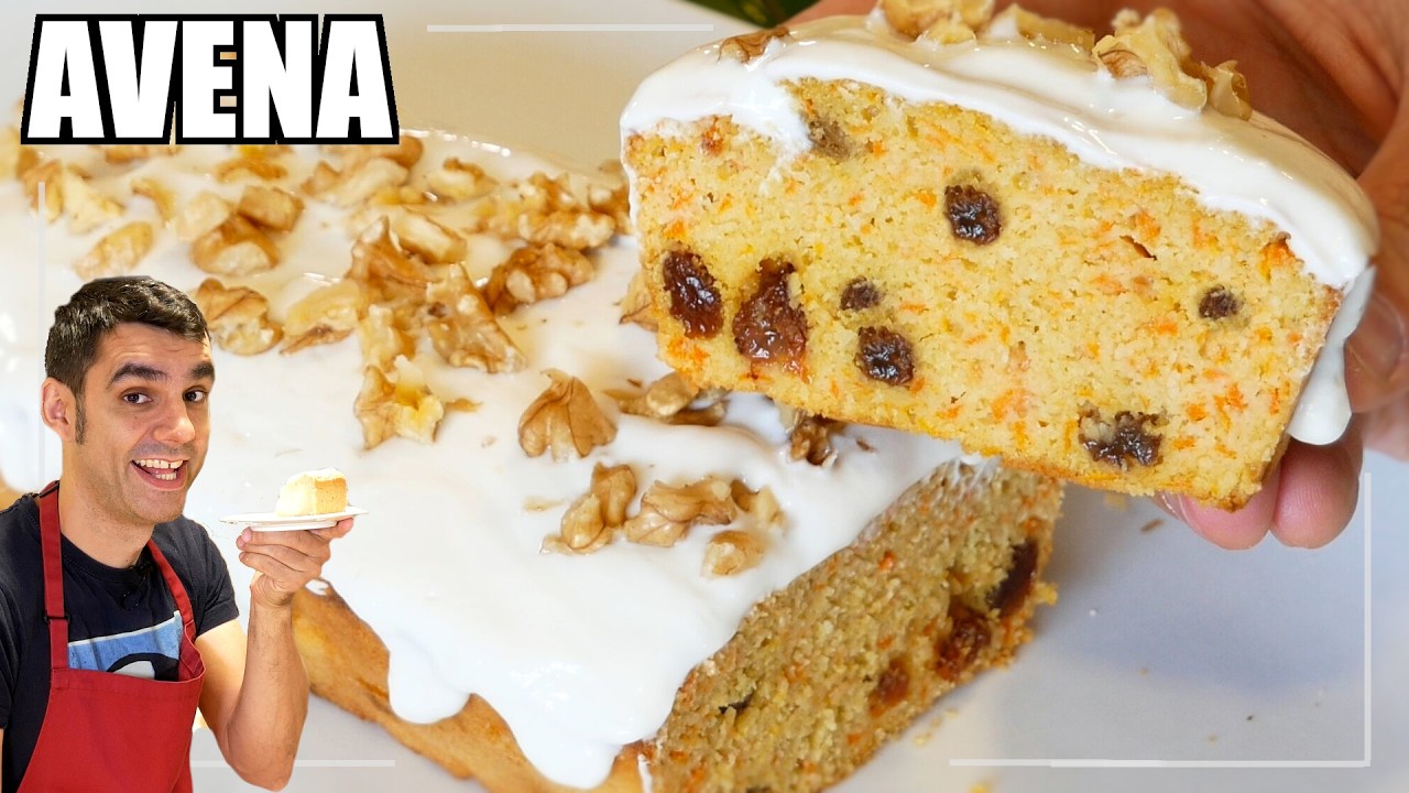 El bizcocho de zanahoria y avena más fácil, rico y saludable