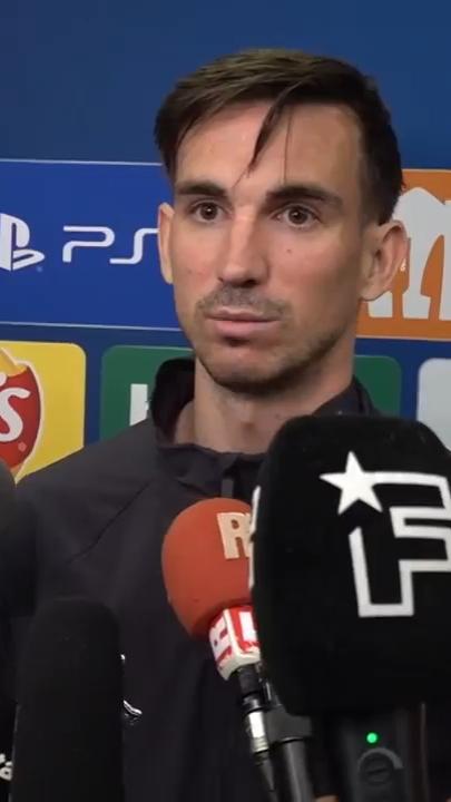 Vertical soccer PSG mixed zone