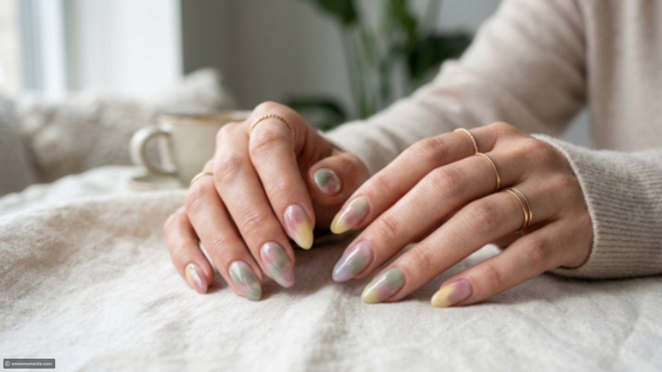 Watercolour nails are this season's most expensive-looking manicure