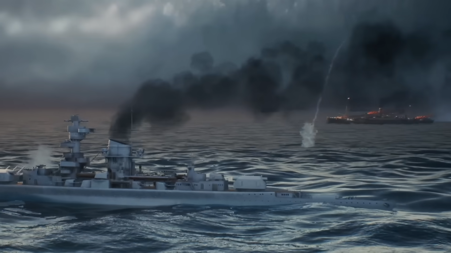 Watch how a merchant ship charged a battleship