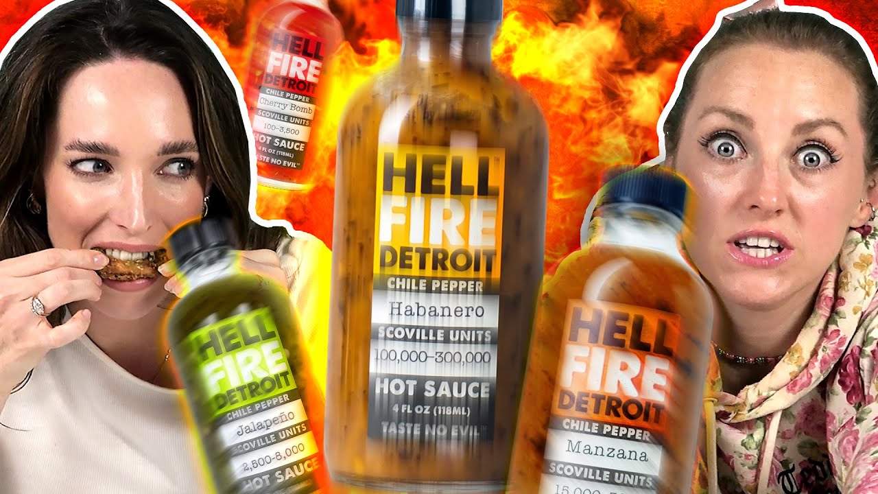 Irish people try Hell Fire hot sauces