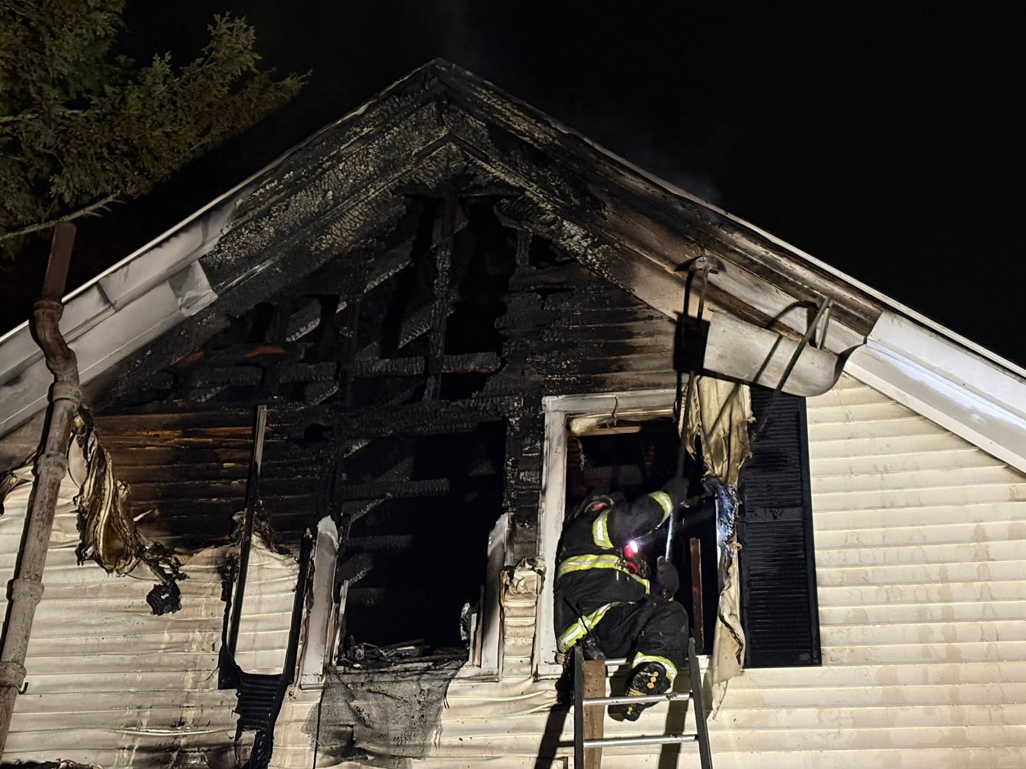 Southbridge house hit by overnight fire; no one home at time