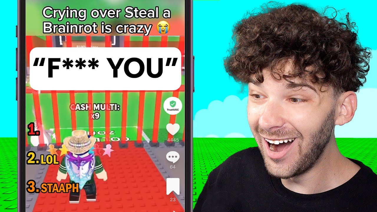 Reacting to Steal a Brainrot freakouts on Roblox