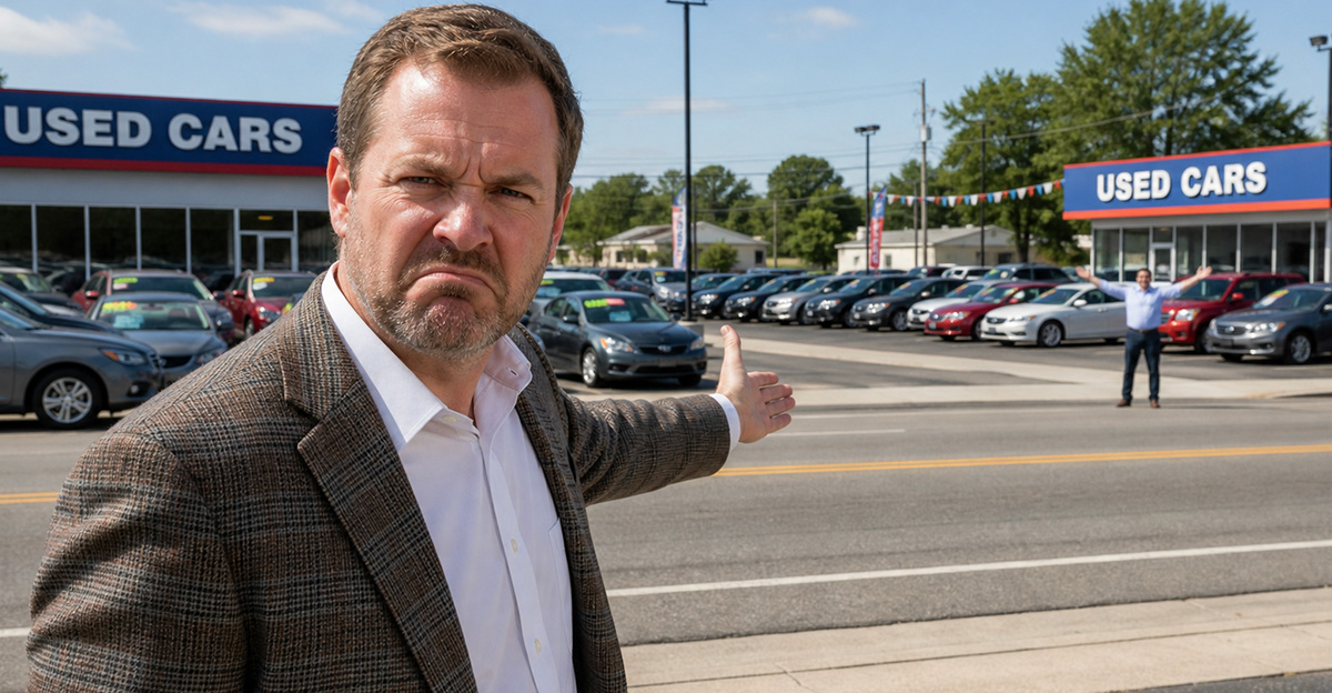 I'm a used car salesman. Across the street, a guy I sold cars to just ...