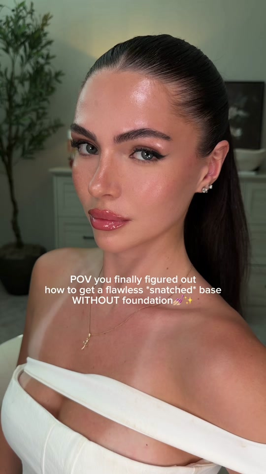 Natural makeup routine without using foundation