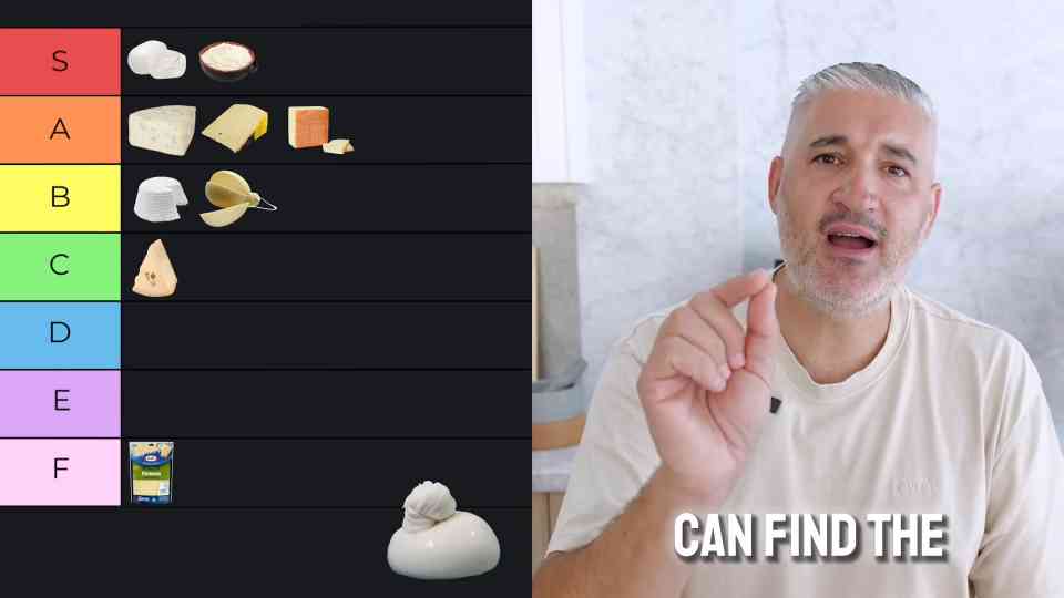 Ranking Italian cheeses from worst to absolute best