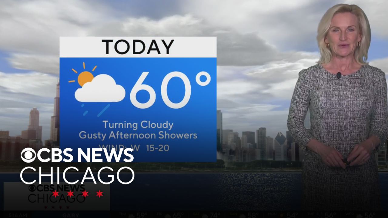 Highs near 60 degrees on Thursday