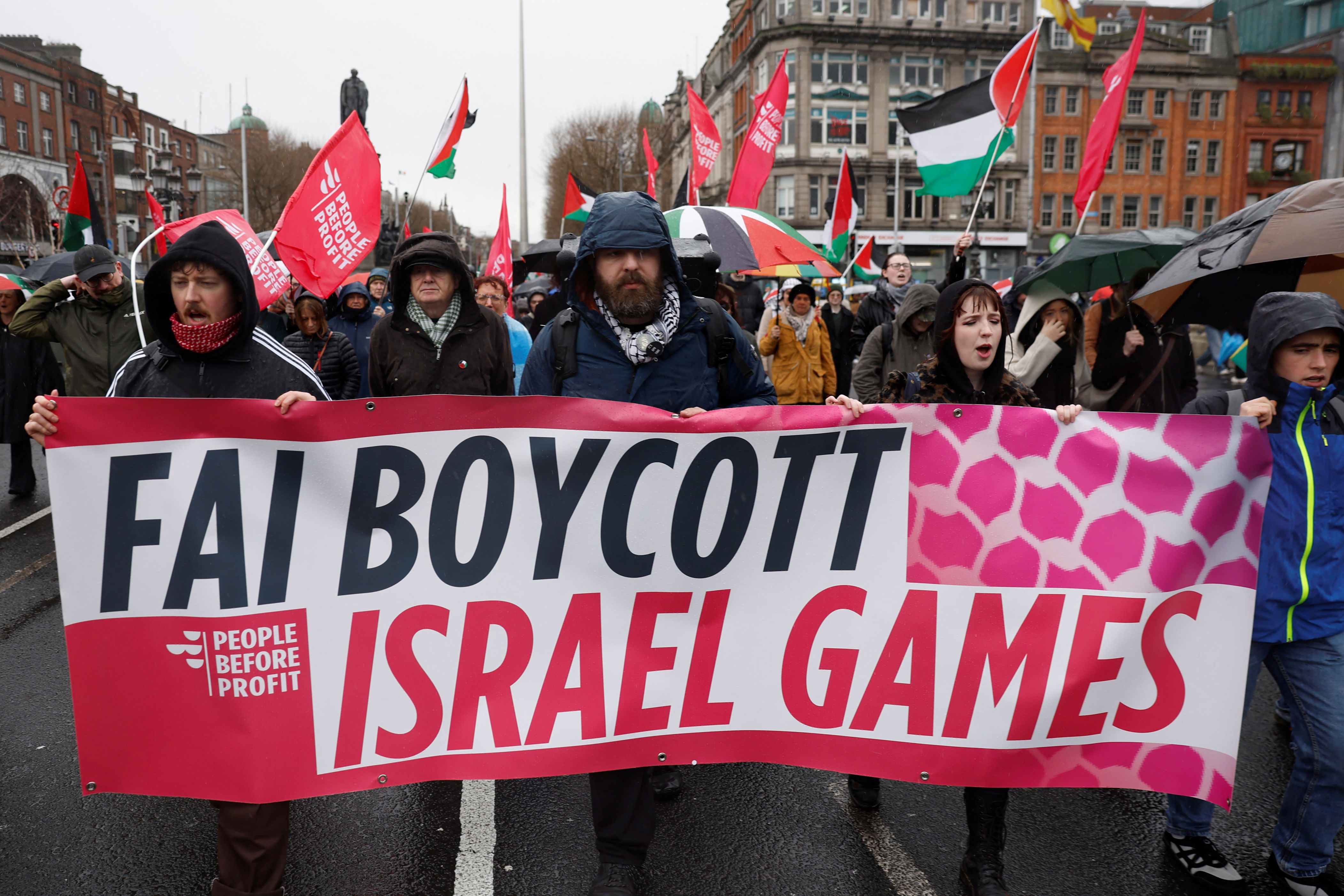 Irish footballers, celebrities urge boycott of Israel match over Gaza war