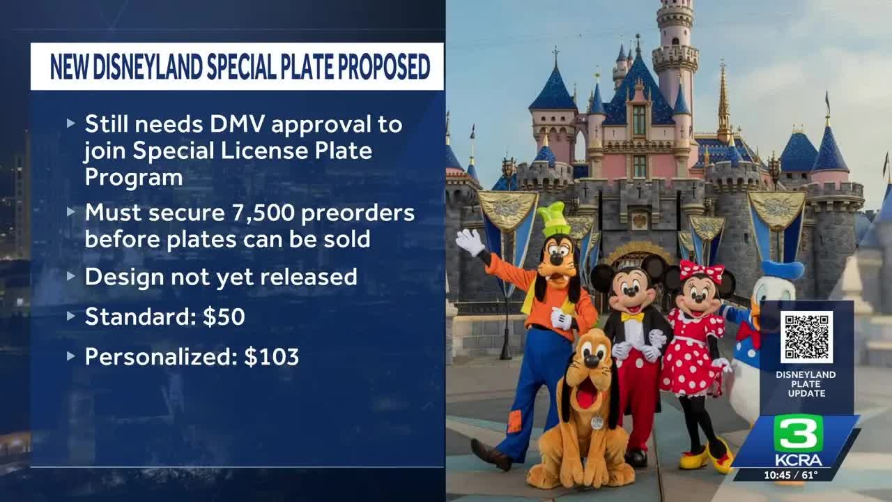 New Disneyland-themed license plate proposed