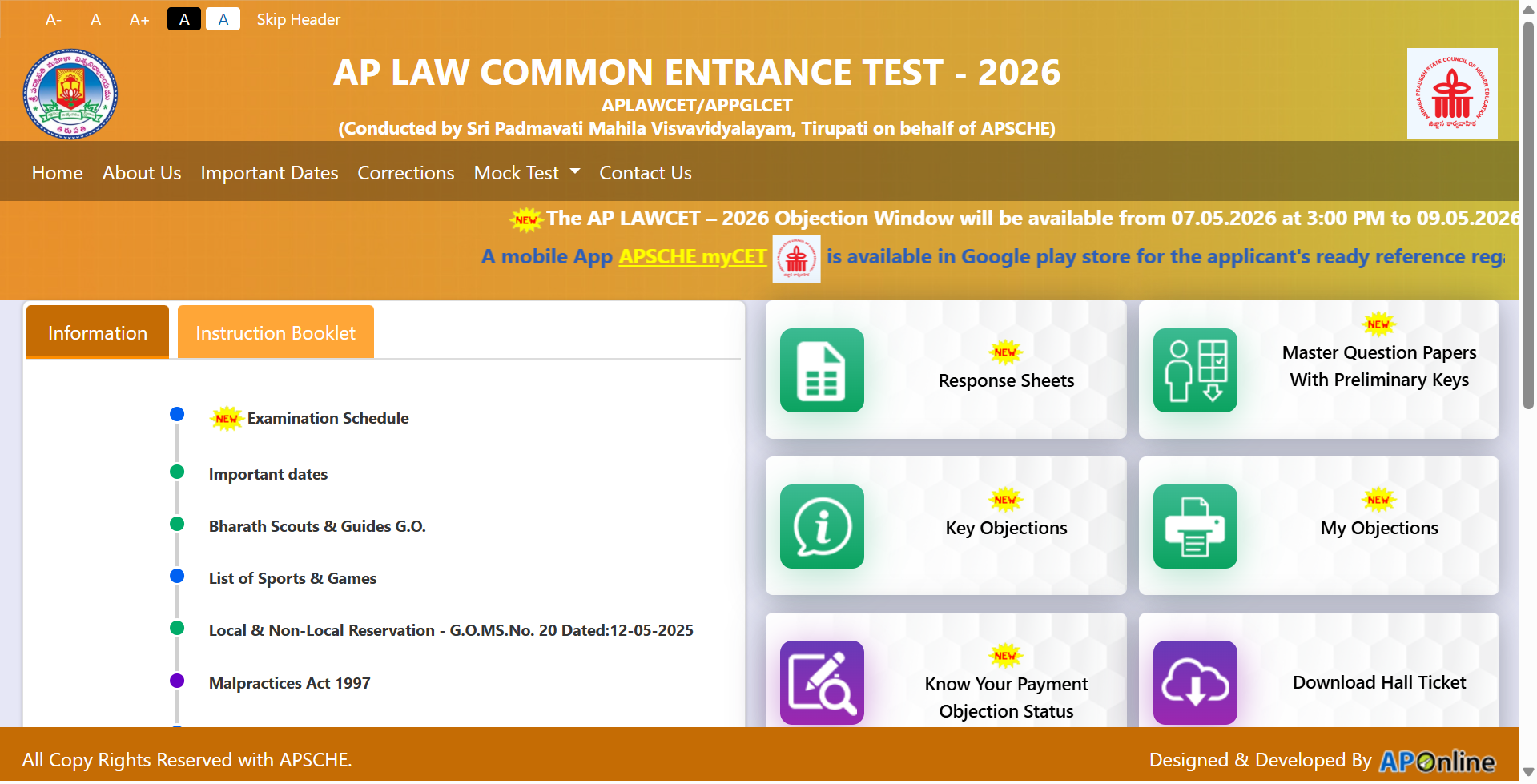 AP LAWCET 2026 answer key, response sheet released at cets.apsche.ap ...