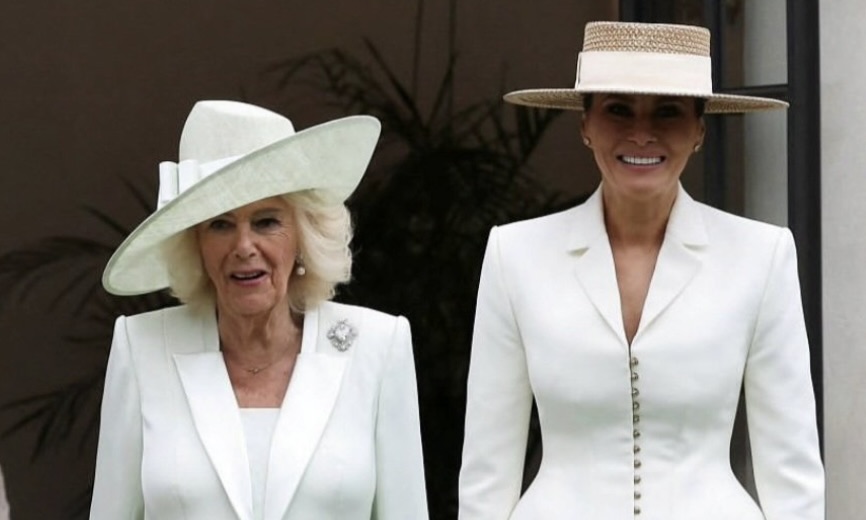 Queen Camilla accused of 'awkward snub' toward Melania Trump following ...