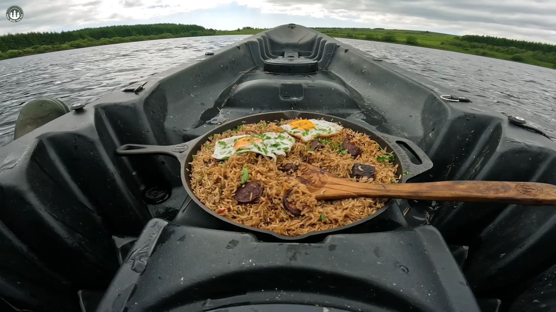 This is what happens when steak meets open fire and calm water