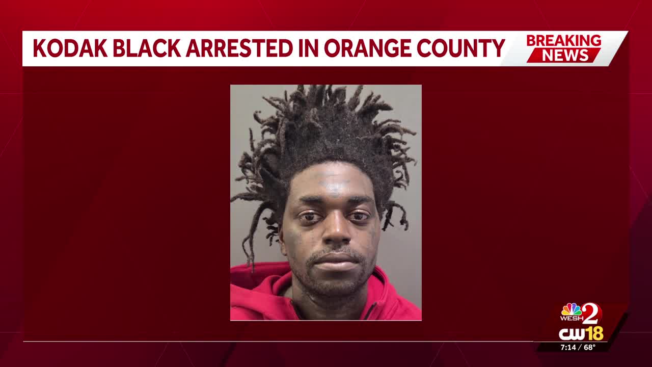 Rapper Kodak Black booked into Orange County jail, records show