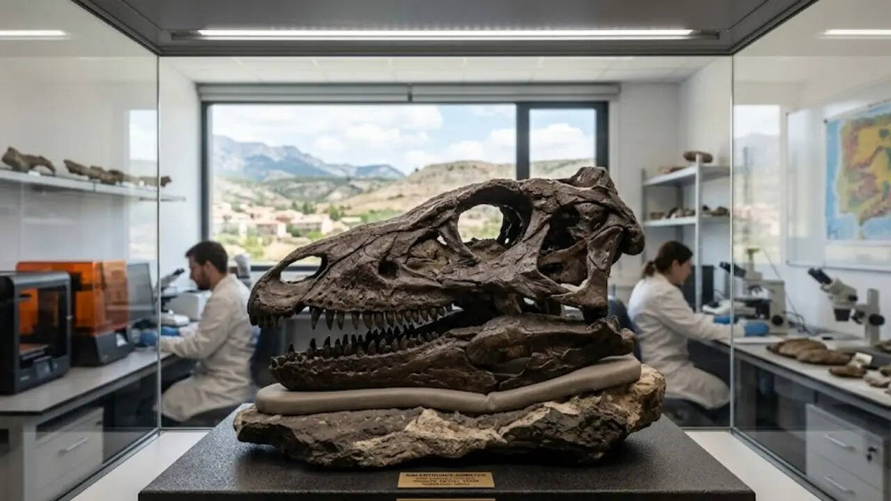 One of the rarest 150-million-year-old dinosaur skulls ever found has ...