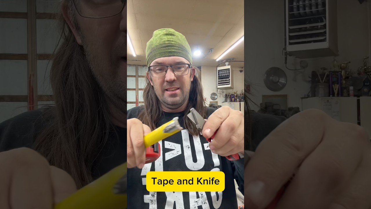 I can't believe what tape and a knife can do!