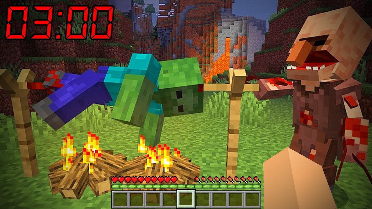 Encontrei o VILLAGER.EXE Ás 3 da manhã no minecraft