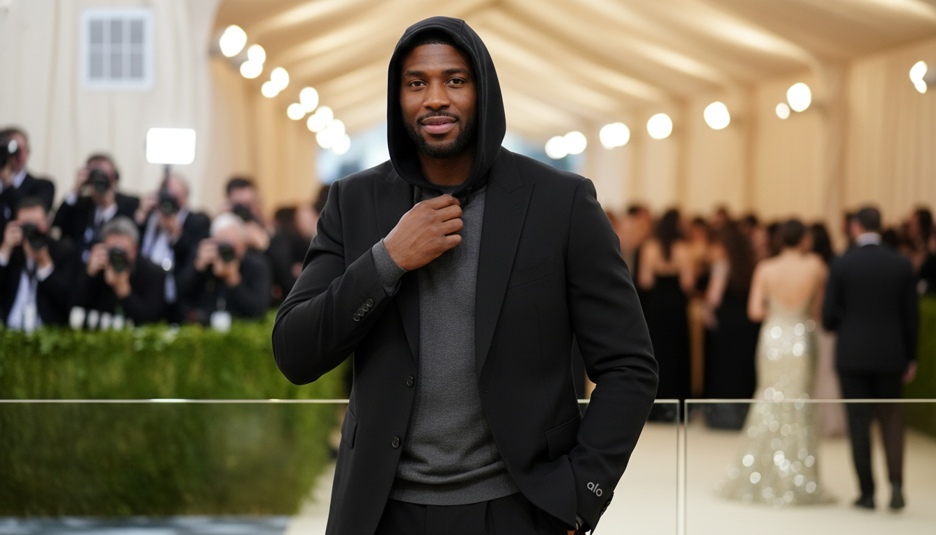 Jimmy Butler’s Alo Yoga hoodie-tuxedo at the Met Gala was a wild swing