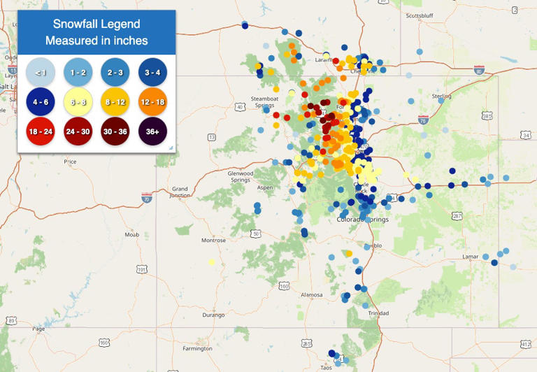 Recap: Rockies May snowstorm dumped 30+ inches of snow in Colorado ...