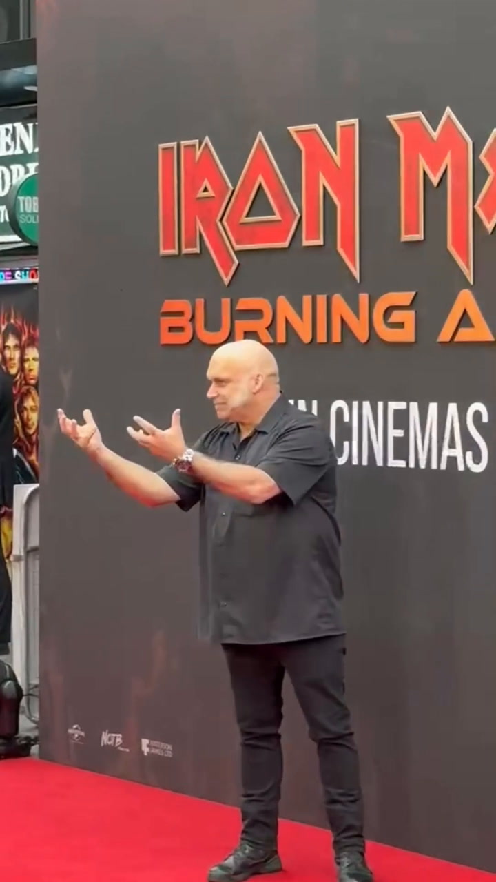 Iron Maiden's 'Burning Ambition' premiere in London