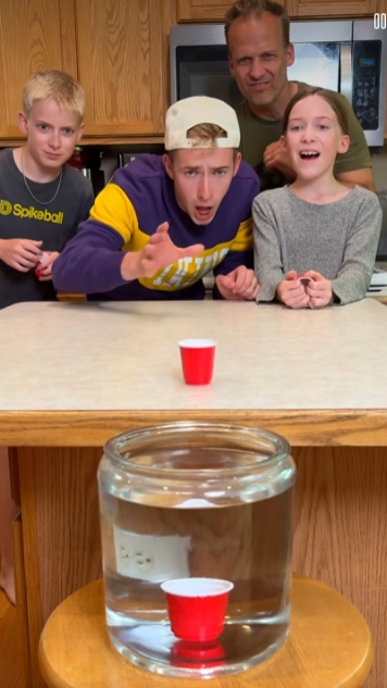 This mini cup challenge looks easy until you try it