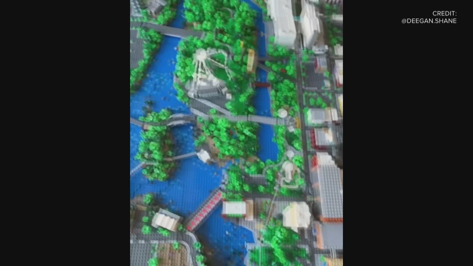 Artist creates Spokane out of Legos